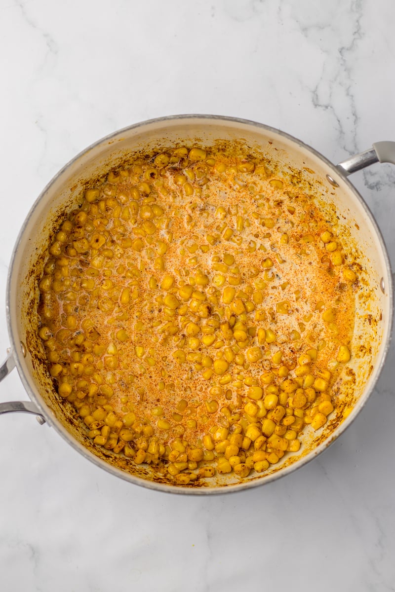 30 Minute Creamy Chicken Corn and Pasta