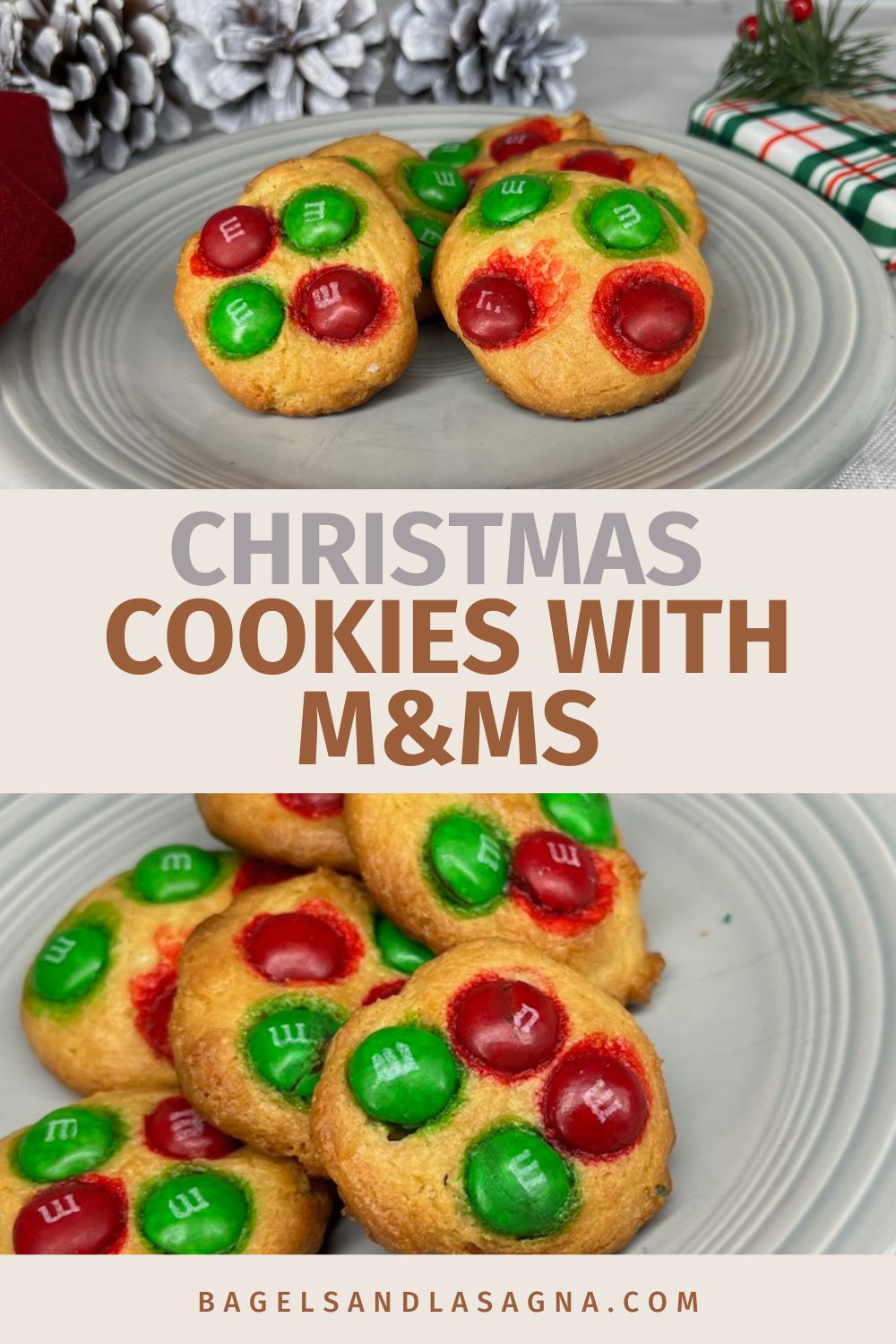 Christmas Cookies with MMs