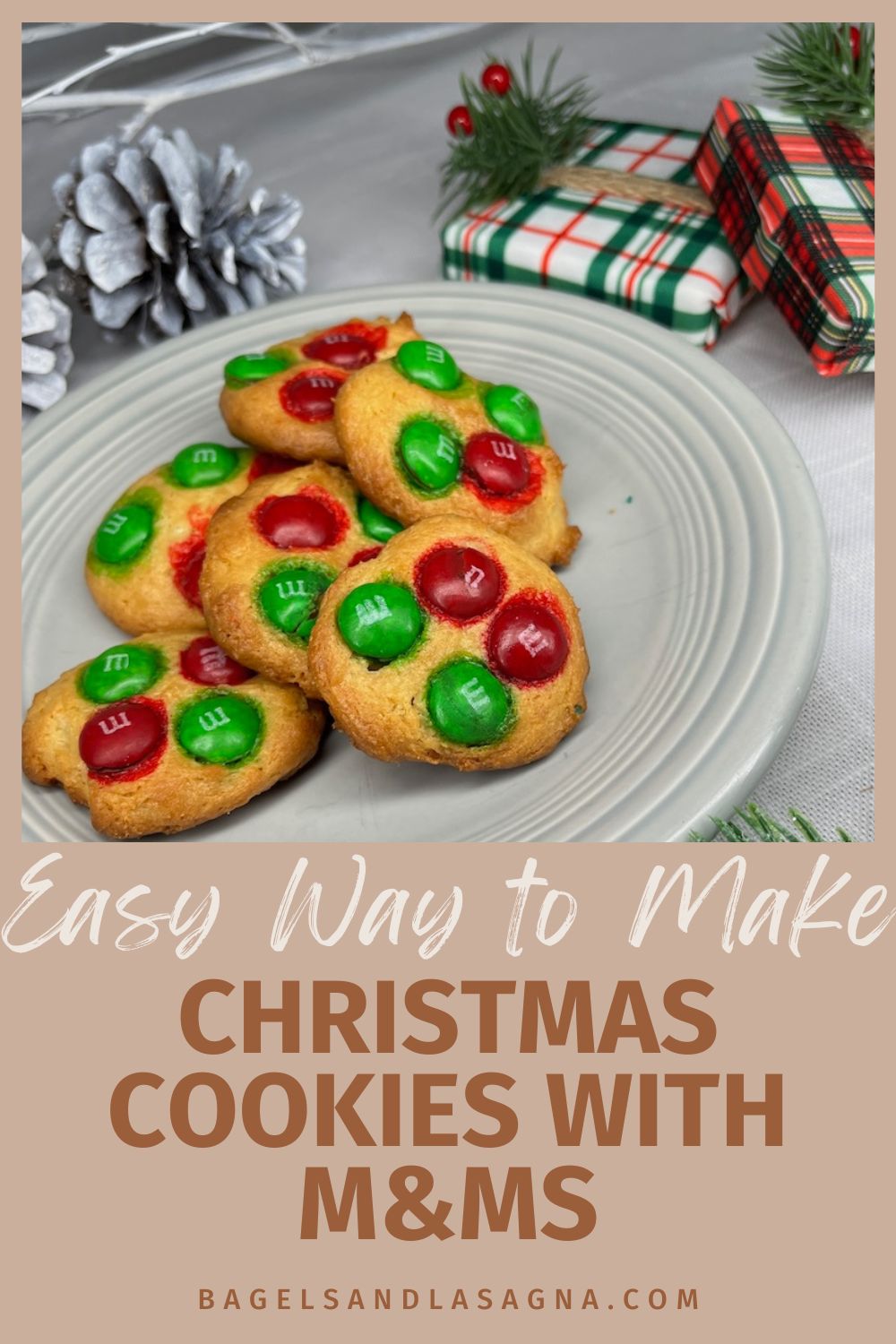 Christmas Cookies with MMs