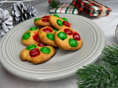 Christmas Cookies with MMs