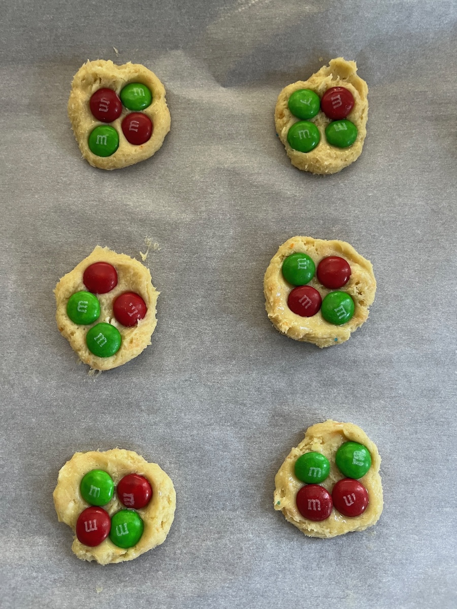 Christmas Cookies with MMs
