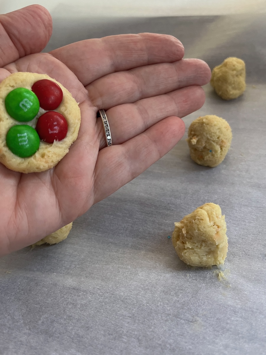 Christmas Cookies with MMs