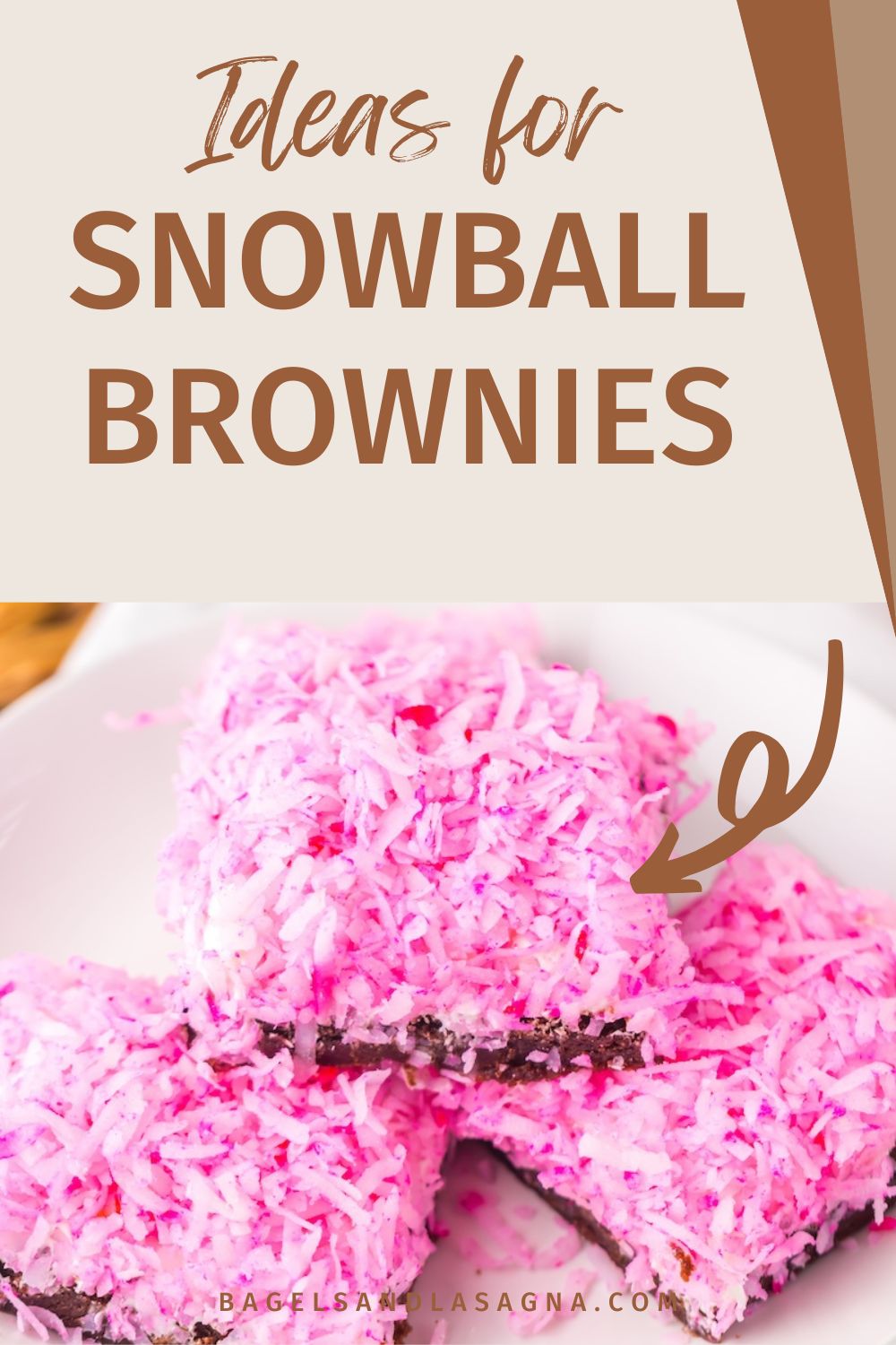 Snowball Brownies