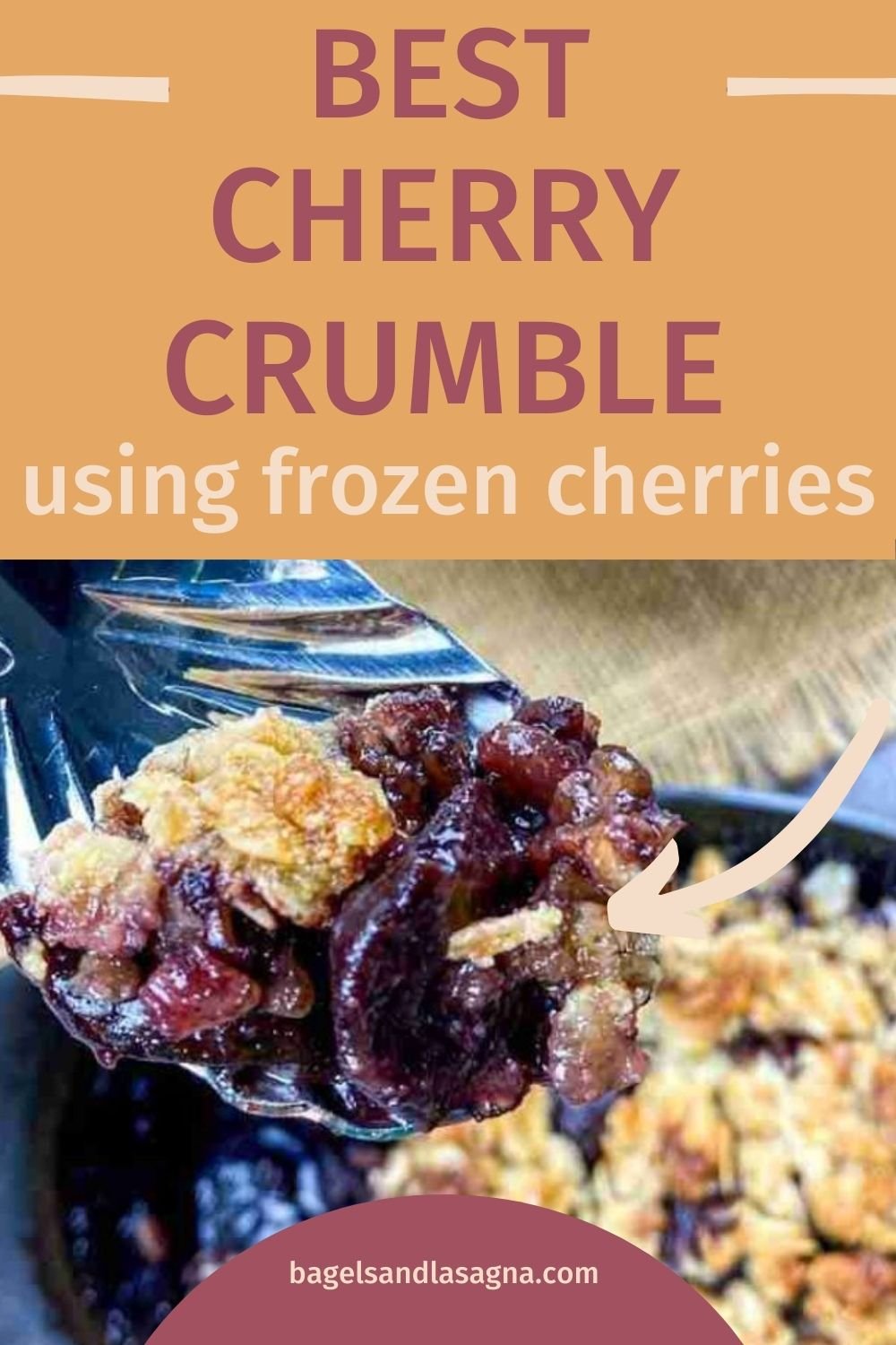 Cherry Crumble Using Frozen Cherries