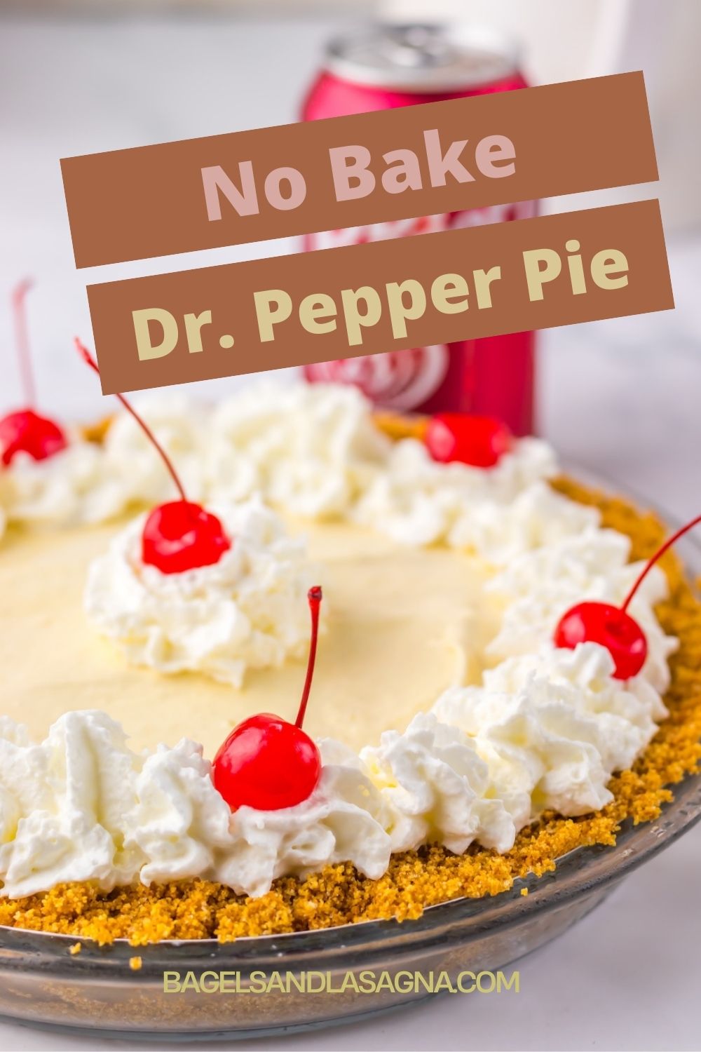 No Bake Dr. Pepper Pie with Instant Pudding
